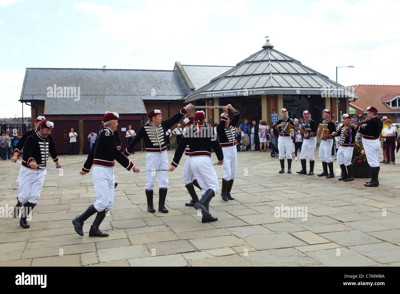 Morris Dancers dancing in Whitby Stock Photo - Alamy