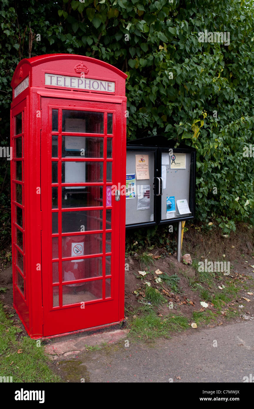 Rural Phone Box Stock Photo - Alamy