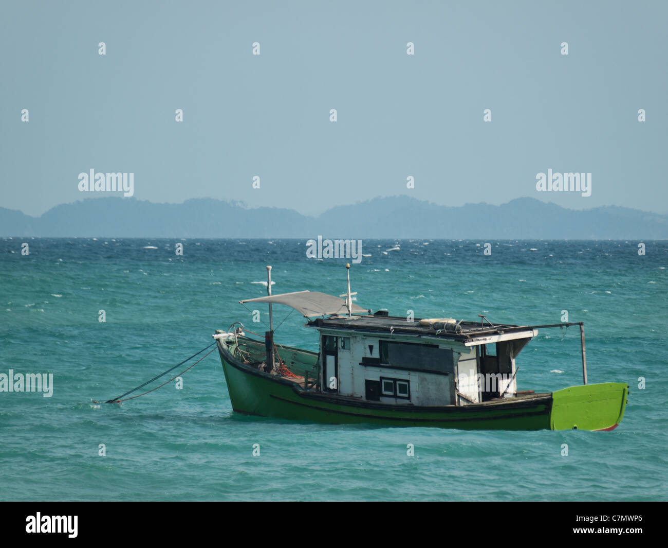 Boat at sea Stock Photo - Alamy
