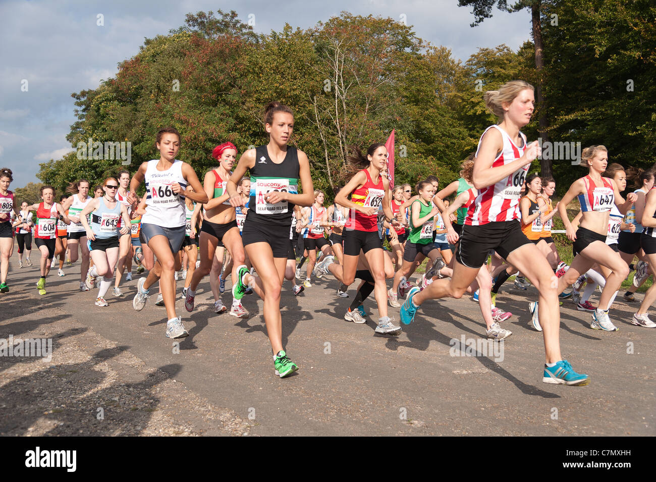 Relay road race hi-res stock photography and images - Alamy