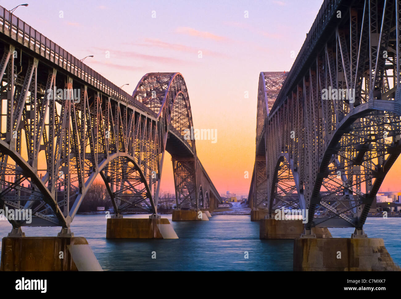 Grand Island Bridges in New York State Stock Photo - Alamy