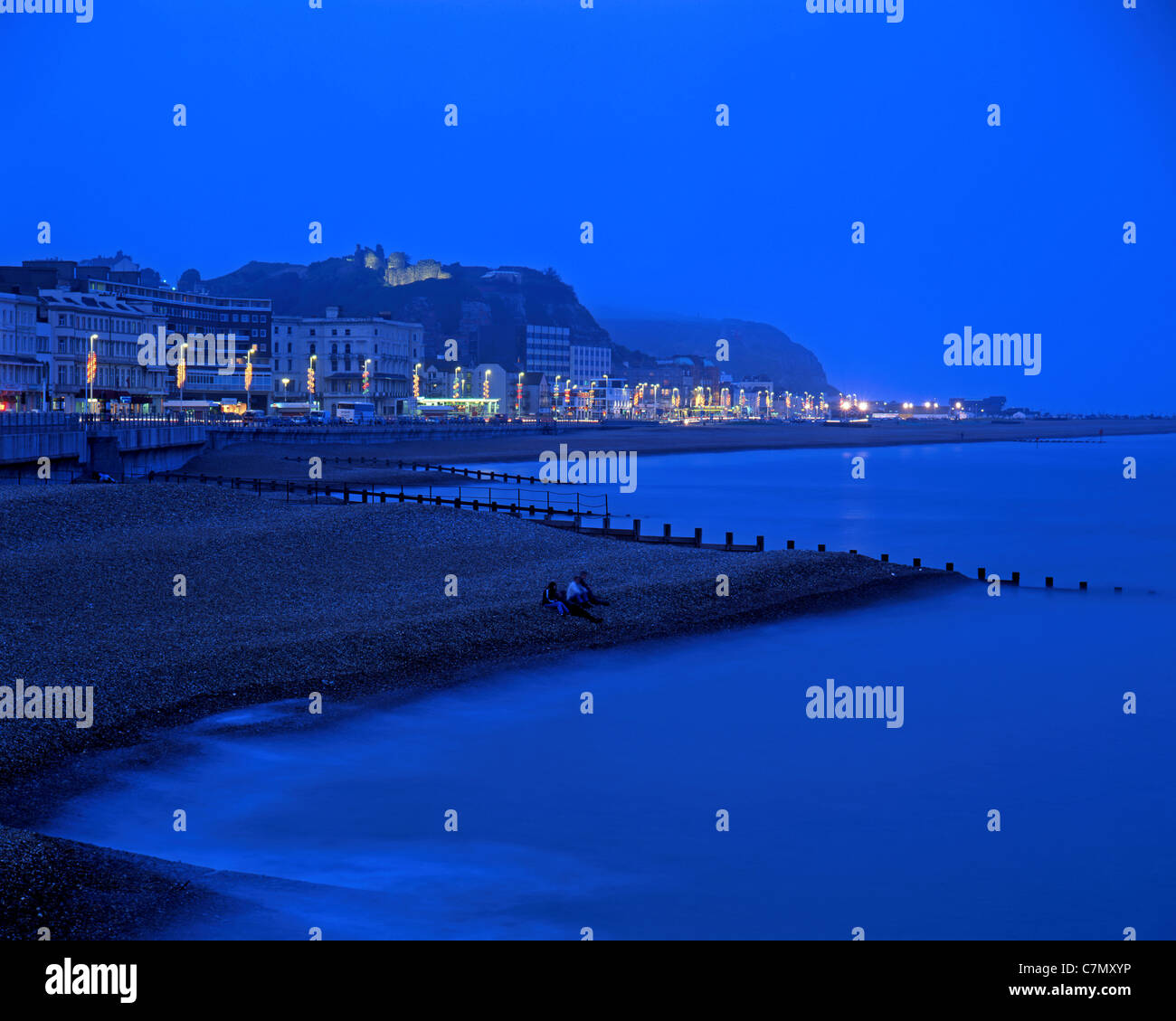Evening View, Dusk, twilight, Coast, beach, Coastline Stock Photo - Alamy