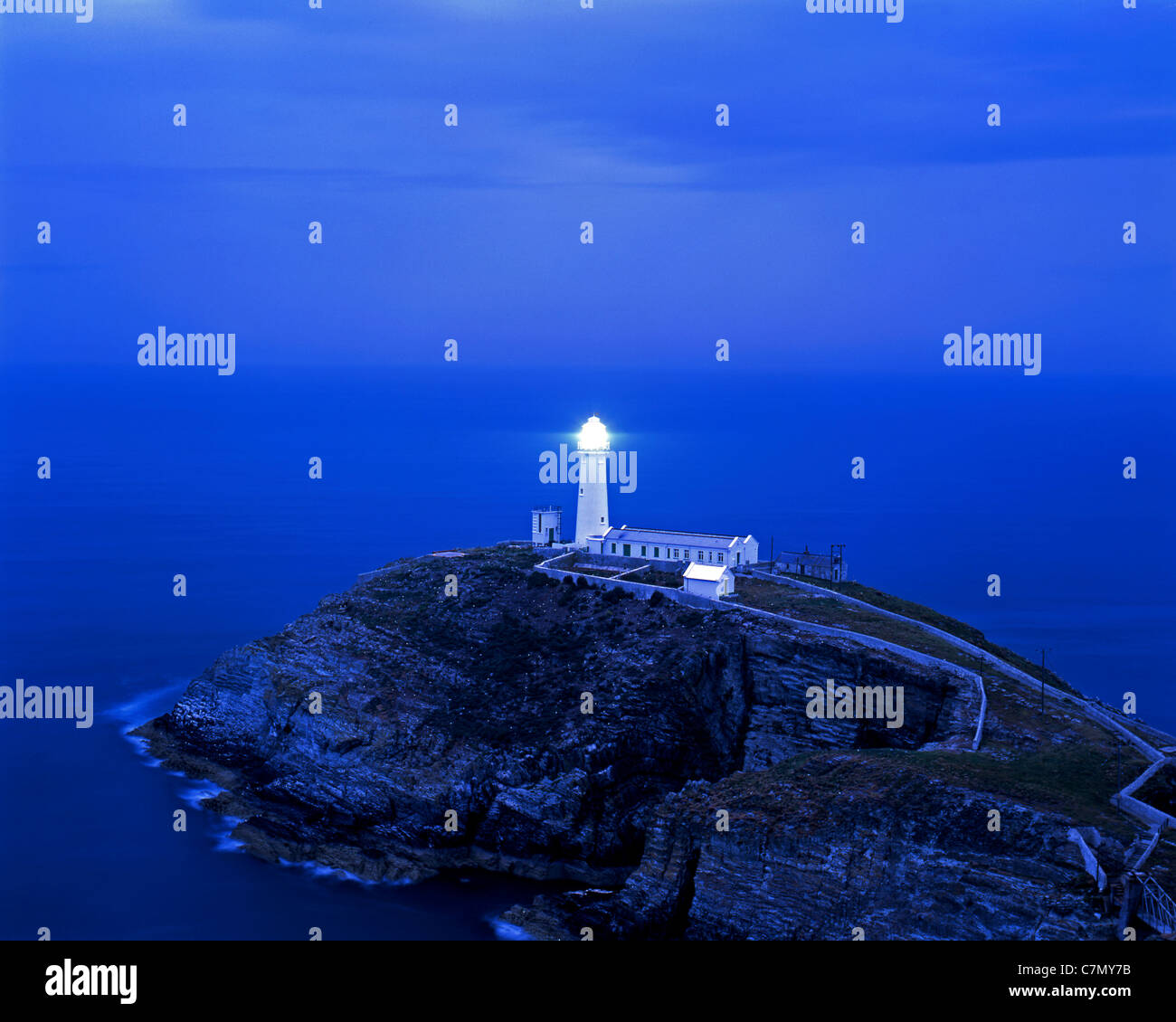 The Light on South Stack in UK Stock Photo - Alamy