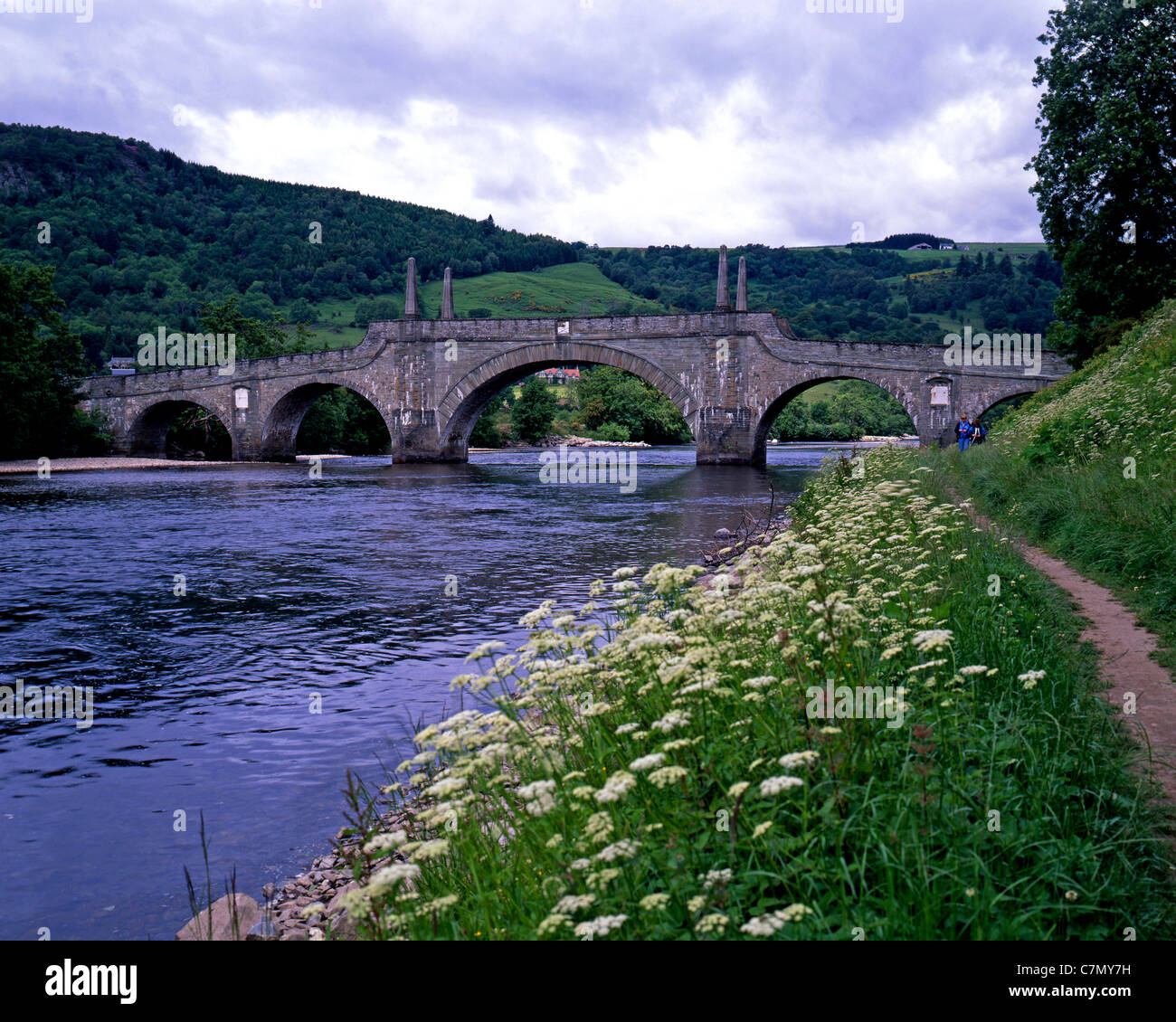 Wade's Bridge over the River Tay in Aberfeldy Stock Photo - Alamy