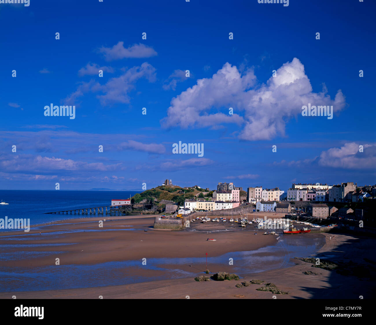 Tenby harbor in UK Stock Photo - Alamy