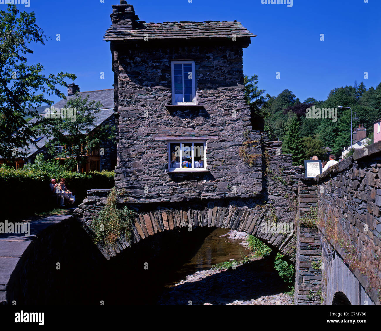 The Stone house on Bridge in Ambleside, UK Stock Photo - Alamy
