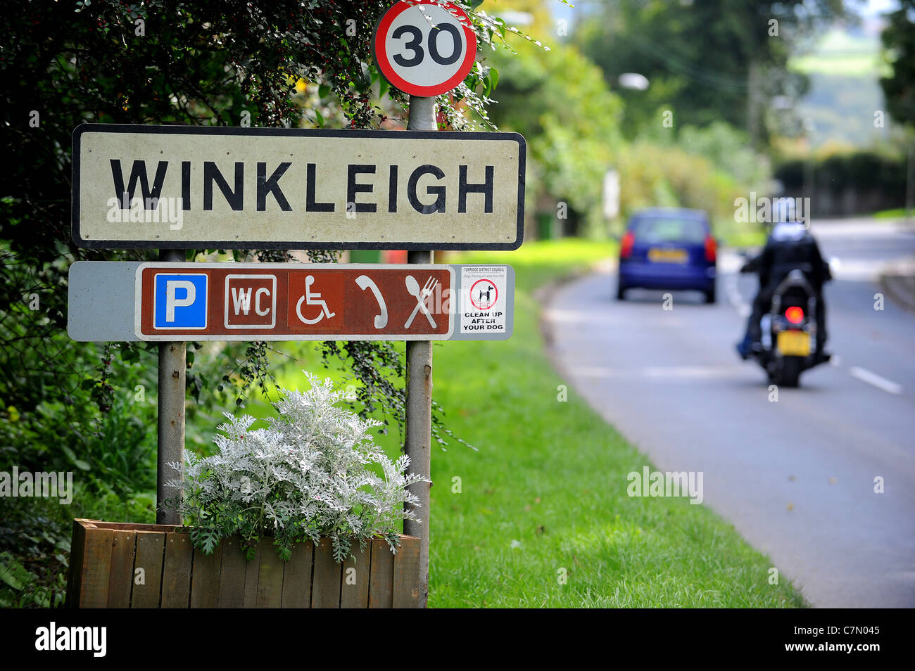 The village of Winkleigh in Devon which has been rated the best place ...
