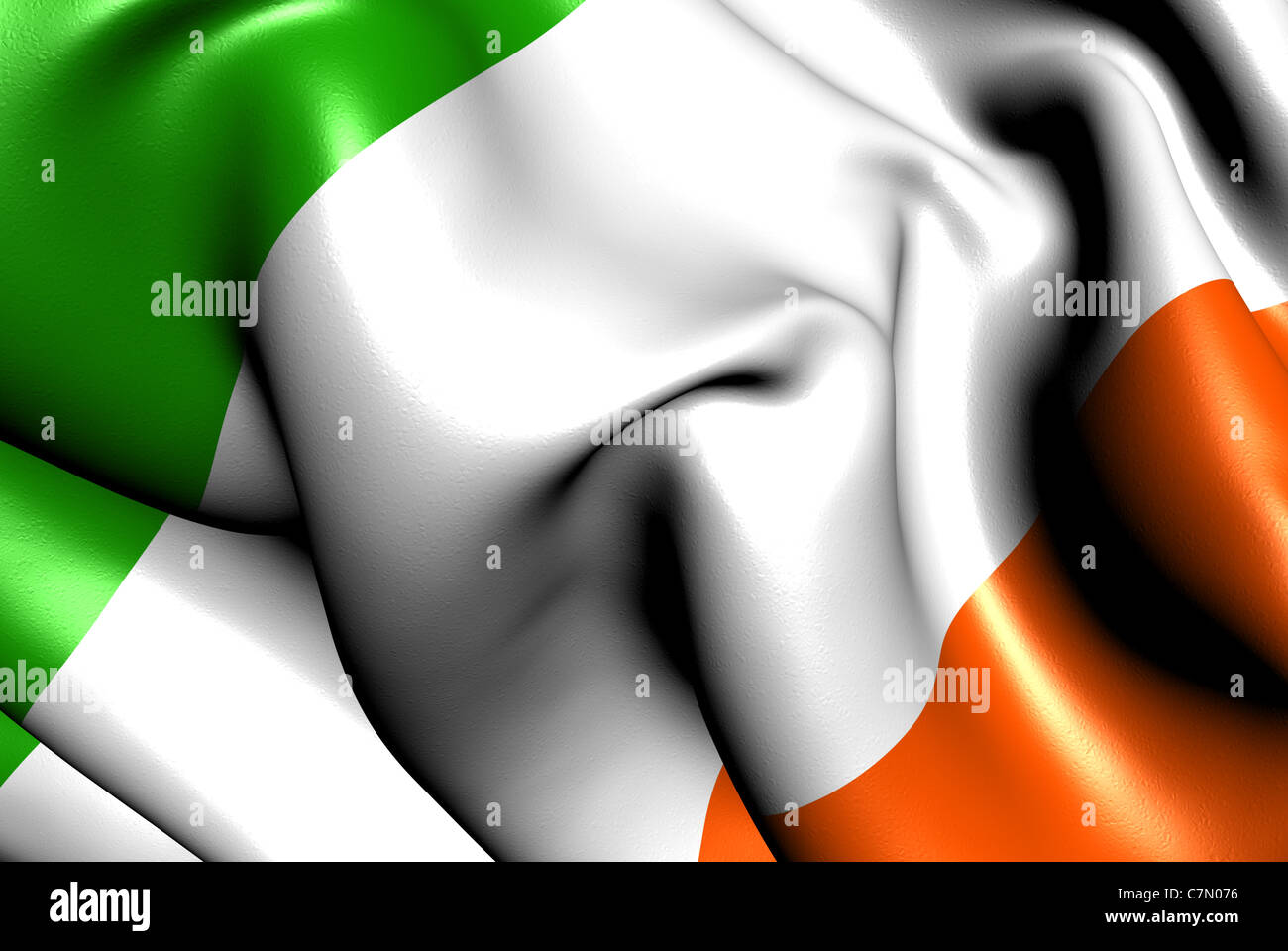 Flag of Ireland. Close up Stock Photo - Alamy