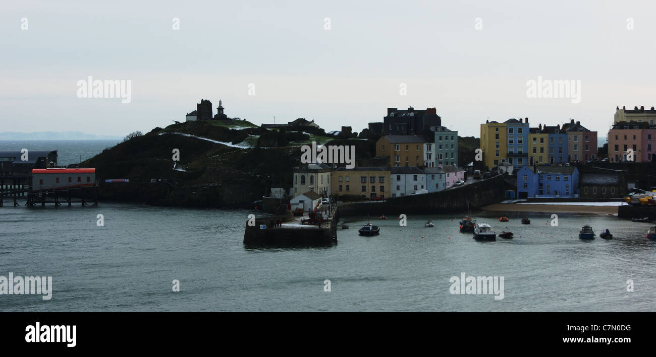 Winter in Tenby Stock Photo - Alamy