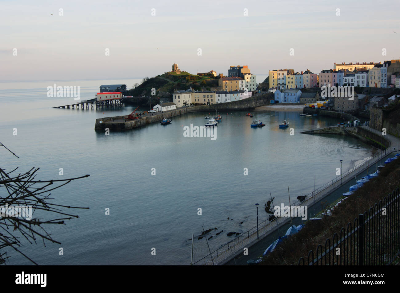 Winter in Tenby Stock Photo - Alamy
