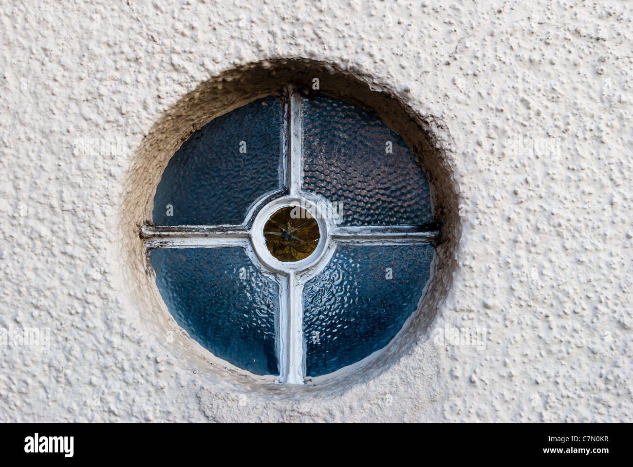 Circular glass window Stock Photo - Alamy