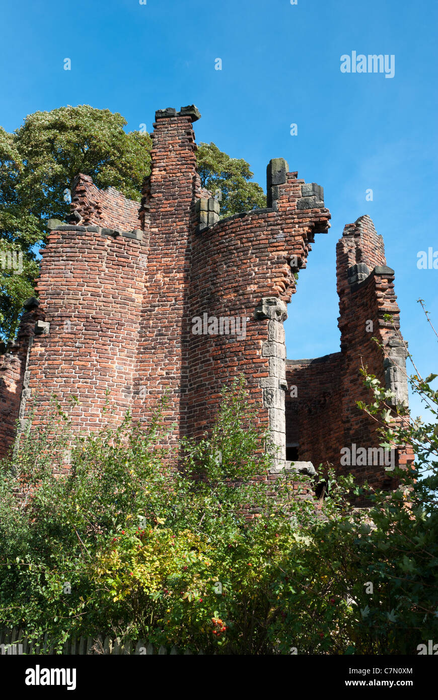 Part of the remains of Ashby Castle in Ashby-de-la-Zouch in ...