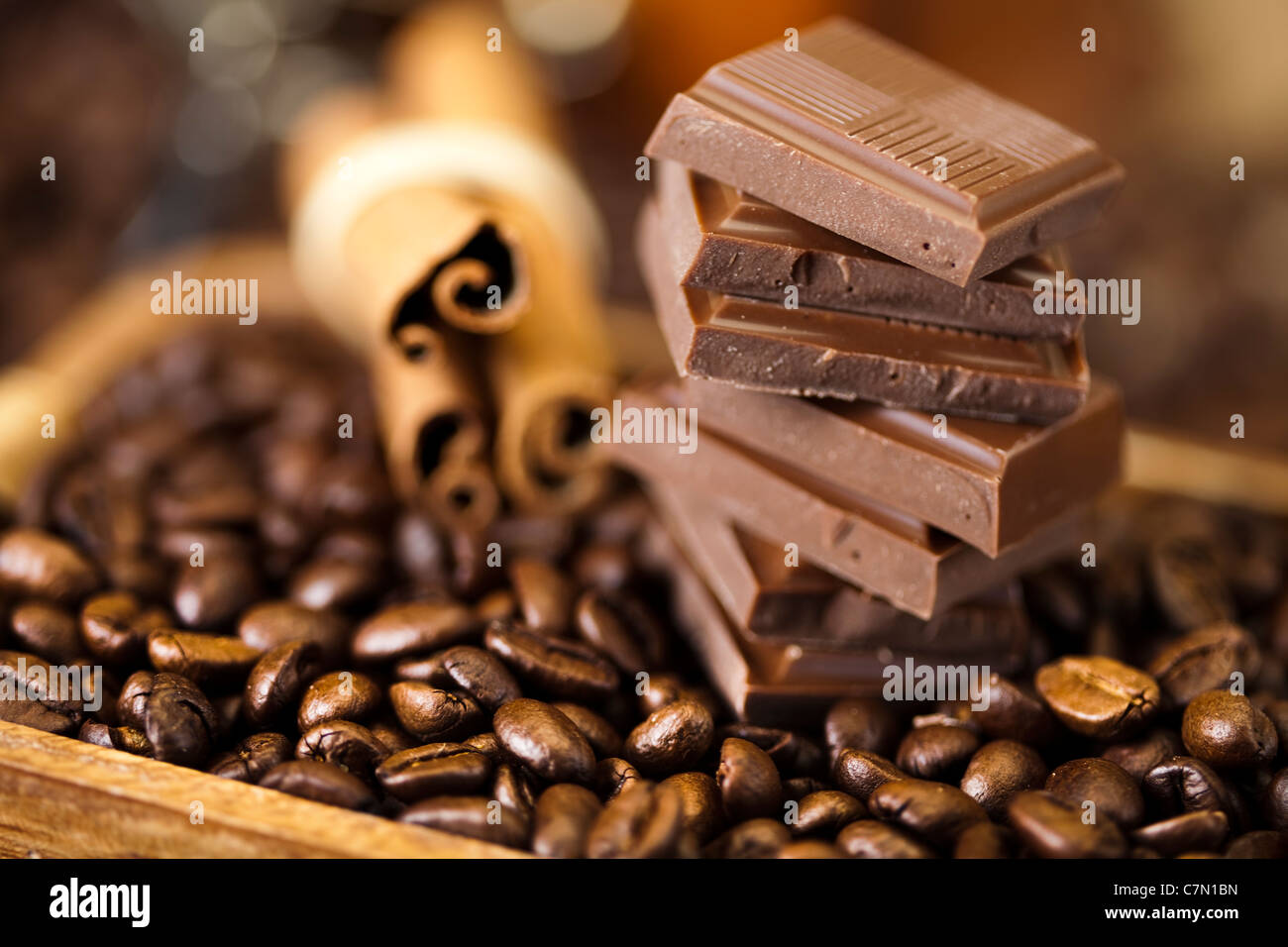 Cinnamon and Chocolate Stock Photo - Alamy