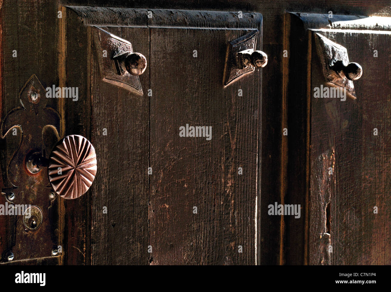 Spain, St. James Way: Medieval portal in the monastery of San Juan de ...