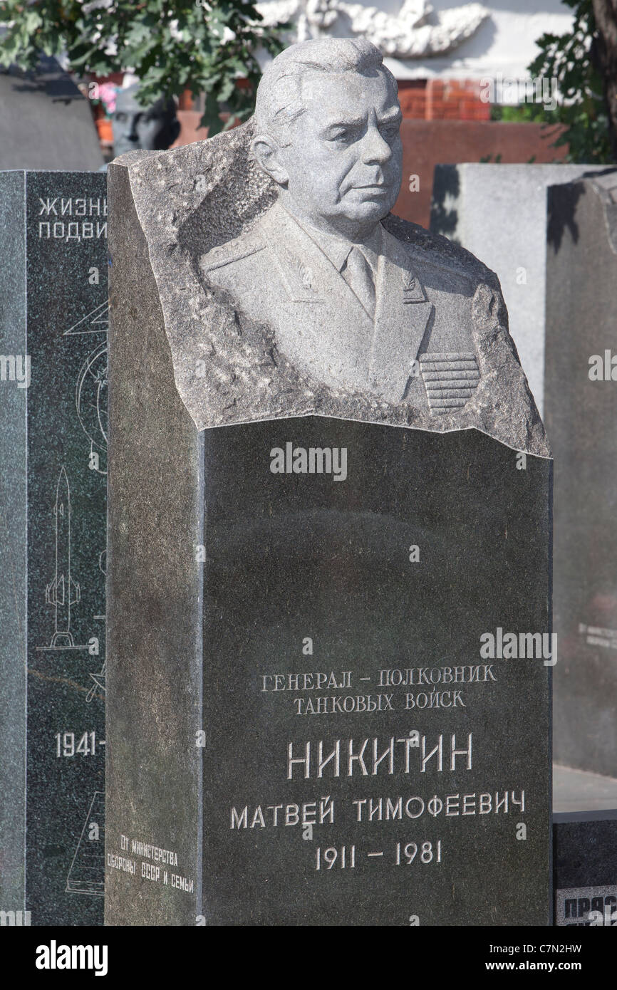 Grave of Soviet colonel-general Matvey Timofeevitch Nikitin (1911-1981 ...
