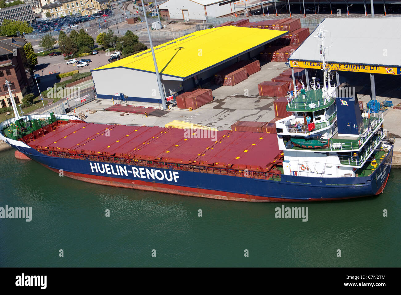 Huelin Endeavour. General Cargo Ship Berthed at Southampton Docks ... Huelin Endeavour. General Cargo Ship Berthed at Southampton Docks ...