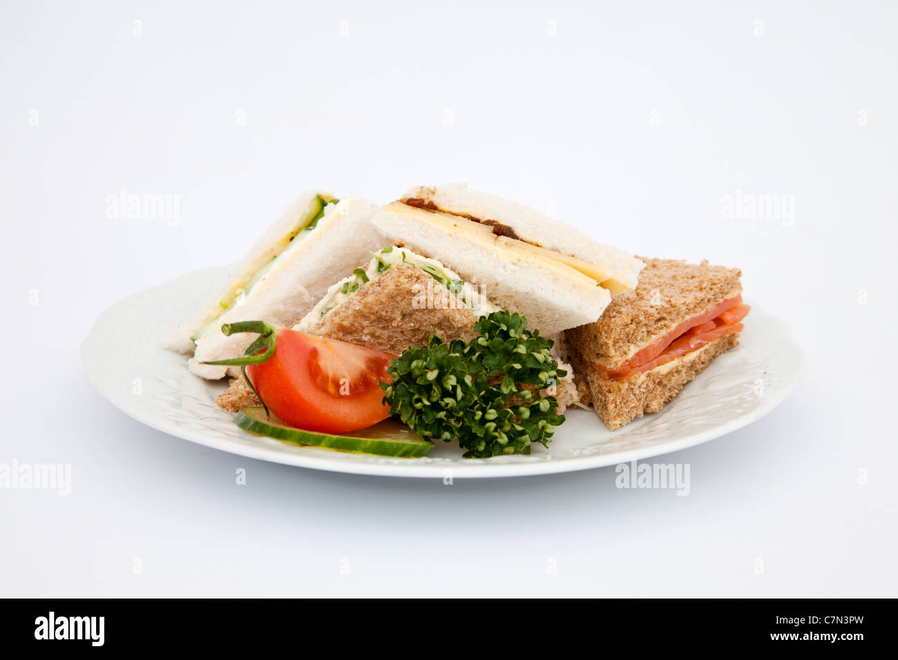 Selection of sandwiches and bread Stock Photo - Alamy