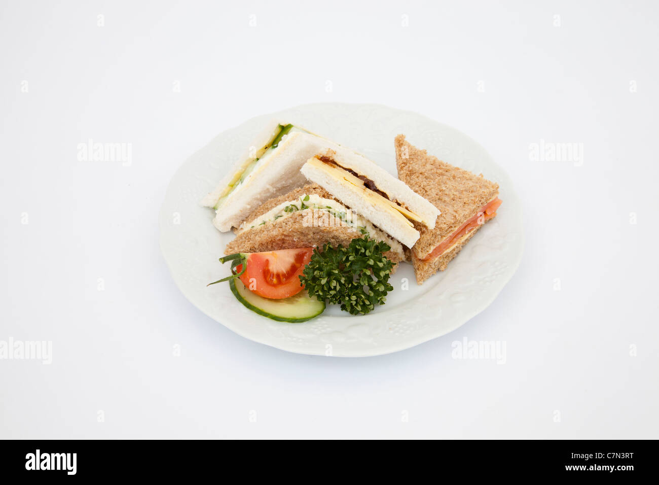 Selection of sandwiches and bread Stock Photo - Alamy