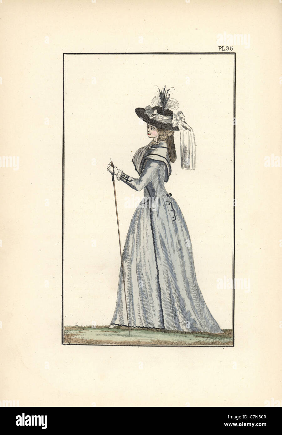 The Queen in grey-white half-mourning dress Stock Photo - Alamy