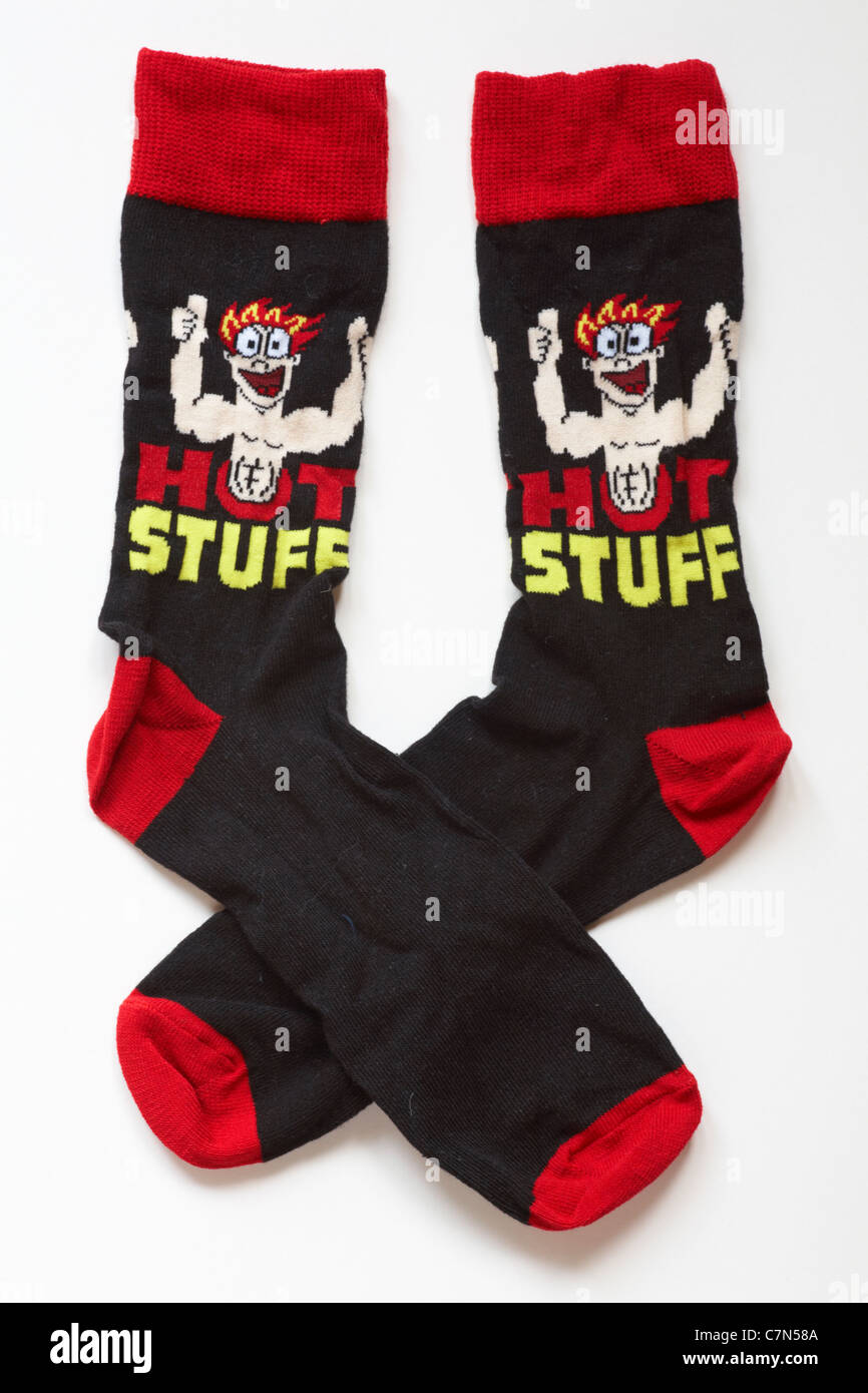 Hot stuff novelty socks hi-res stock photography and images - Alamy