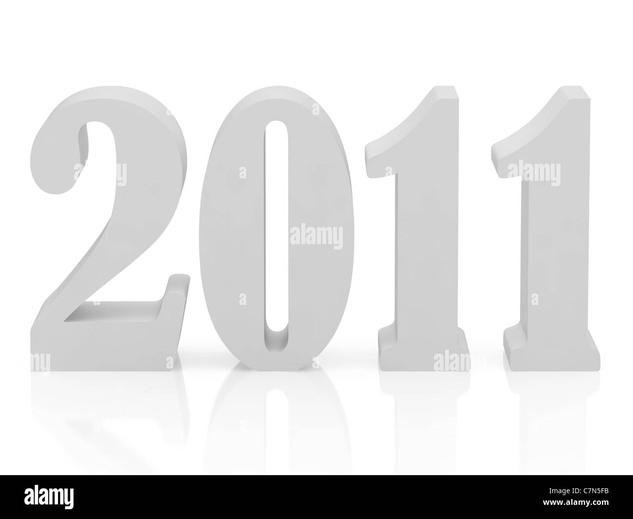 Happy new year 2011. High resolution 3d illustration. Calendar Stock ...