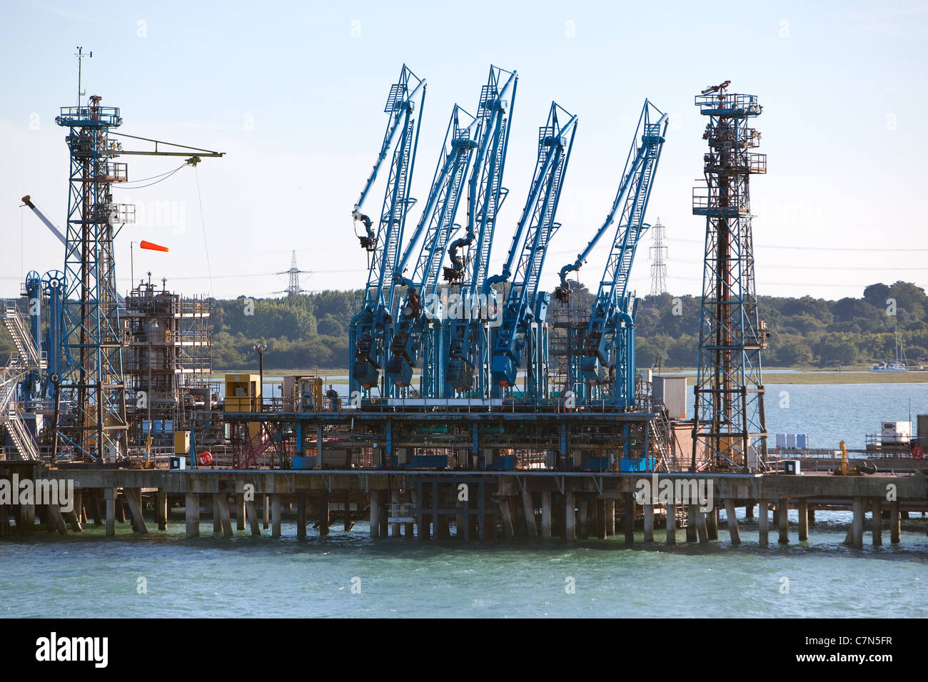 Fawley Oil Refinery Tanker Jetty High Resolution Stock Photography and ...