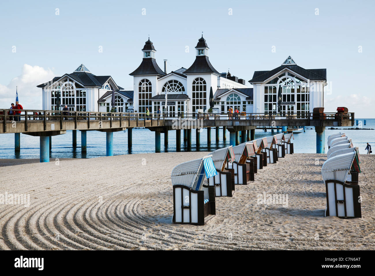 Sellin pier, Ruegen, Mecklenburg Vorpommern, Germany Stock Photo - Alamy