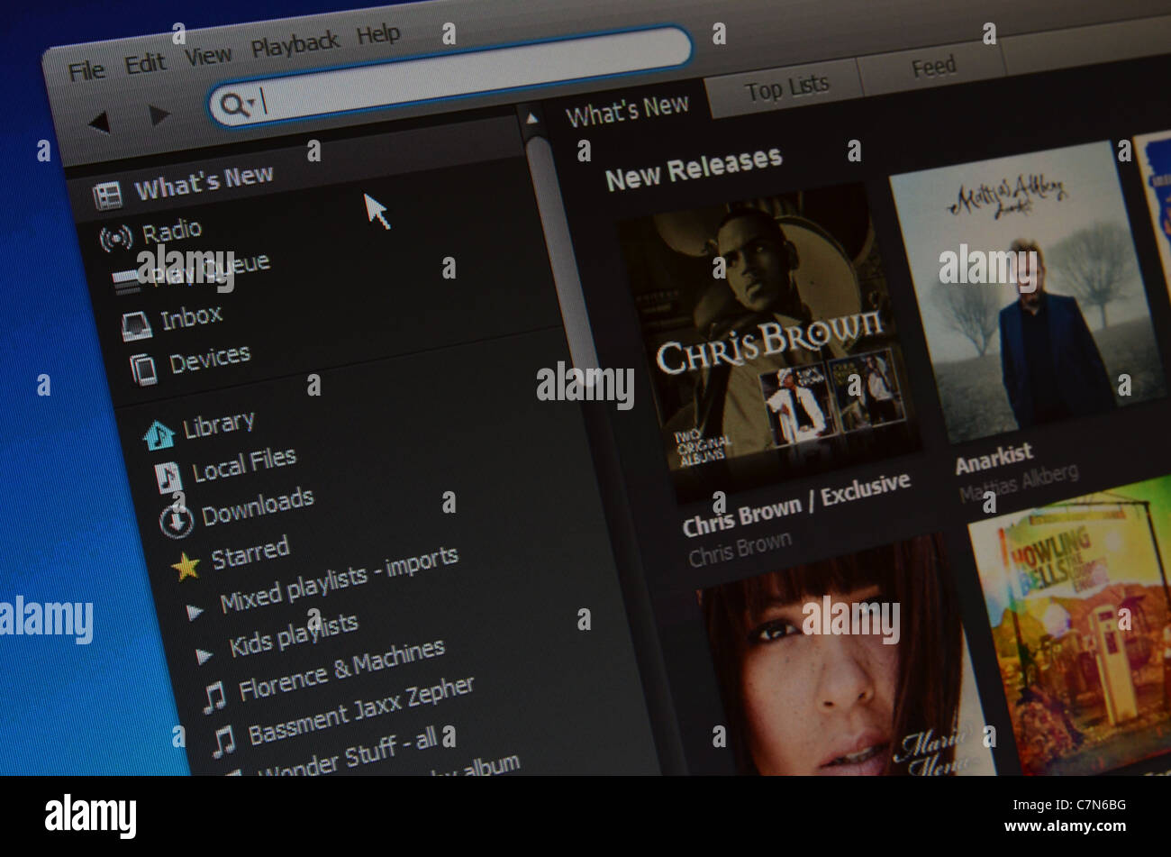 Spotify Free website screenshot page Stock Photo - Alamy