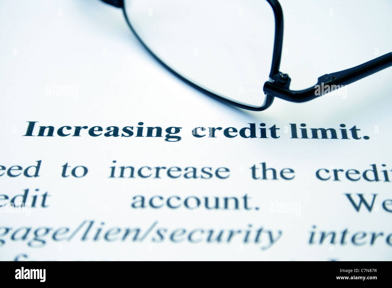 Increasing credit limit Stock Photo - Alamy
