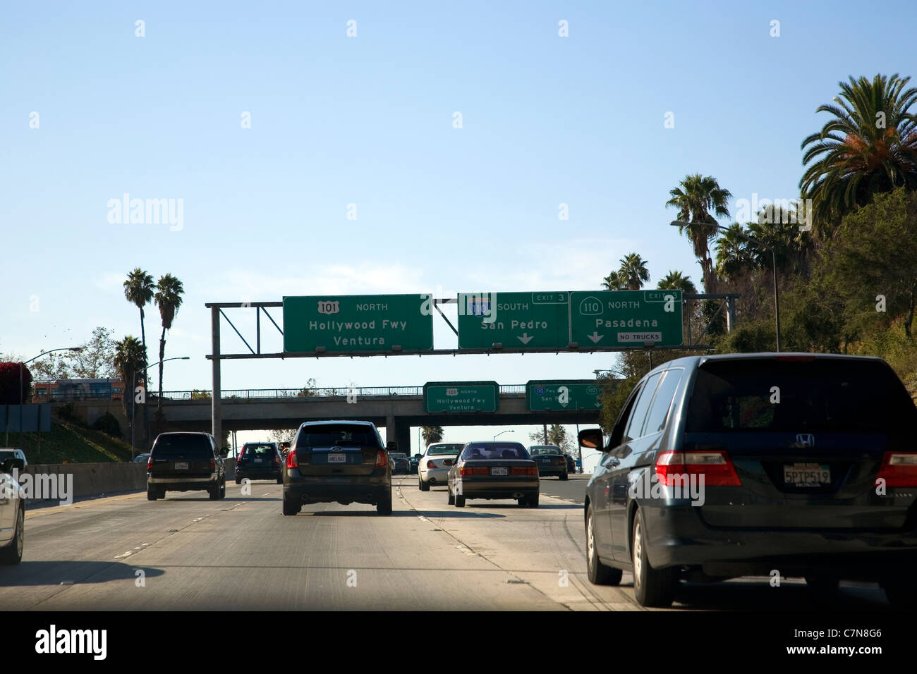 Freeway towards Los Angeles Stock Photo - Alamy