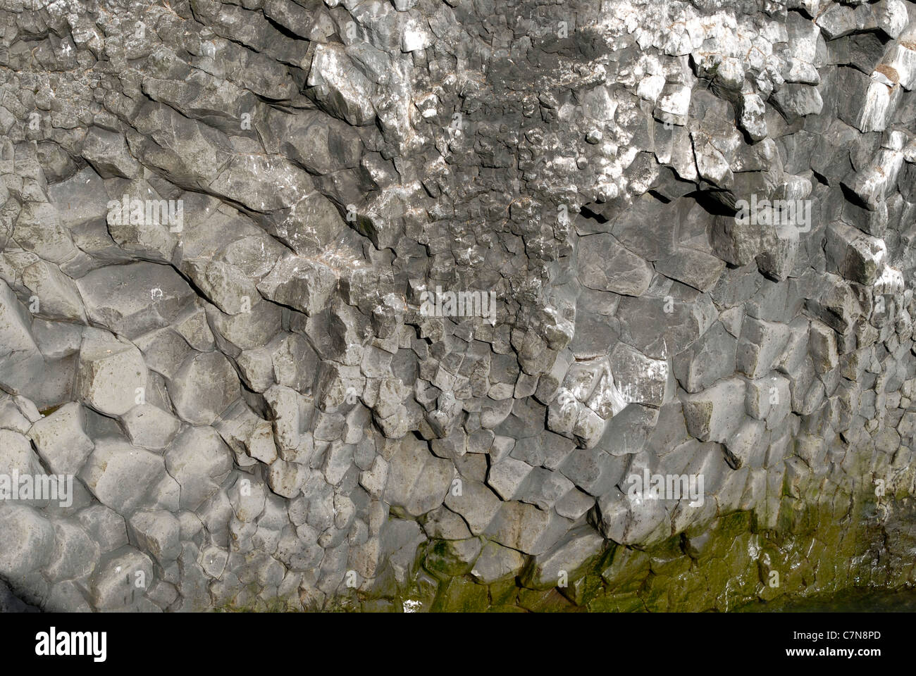 Valasnös basalt cliffs at Hellnar on the Snæfellsnes Peninsular Stock ...
