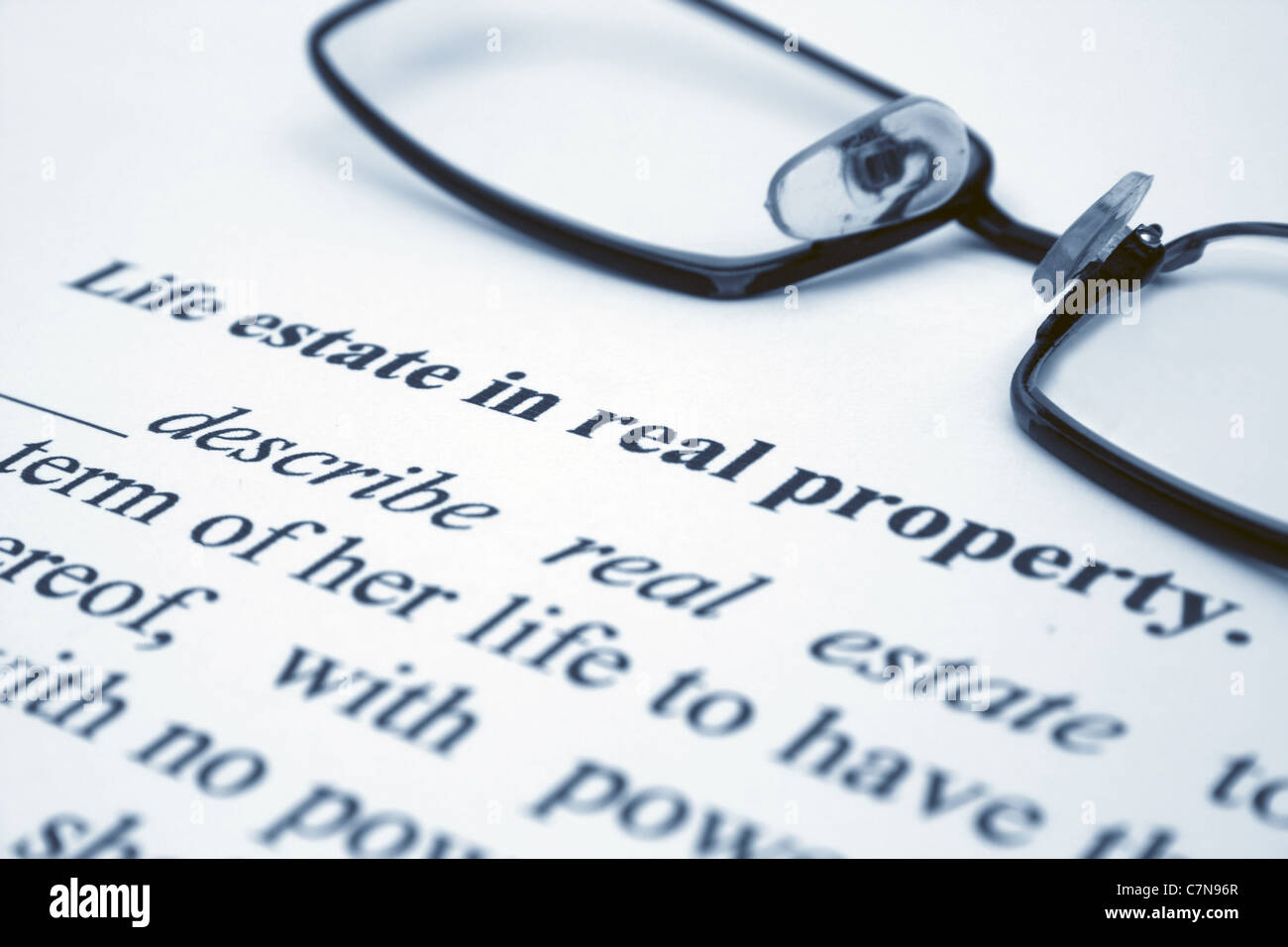 Life estate in real property Stock Photo - Alamy