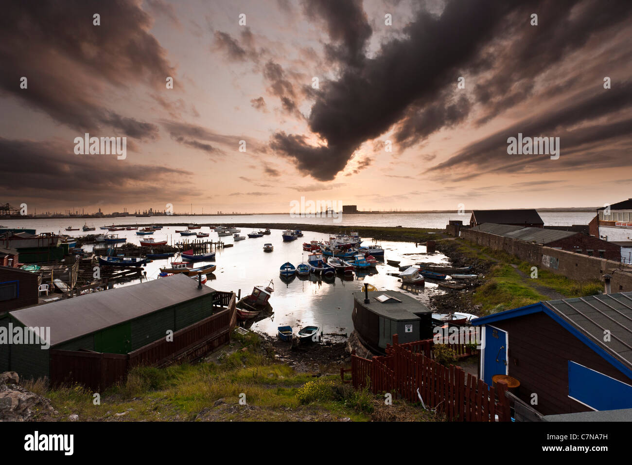 Paddys Hole, South Gare, Redcar and Cleveland Stock Photo - Alamy