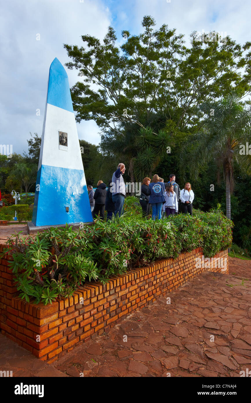 Hito Tres Fronteras (Triple Frontier), Brazil, Argentina and Paraguay ...