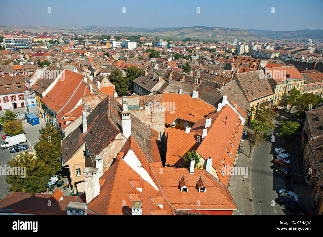 Aerial view sibiu hi-res stock photography and images - Alamy