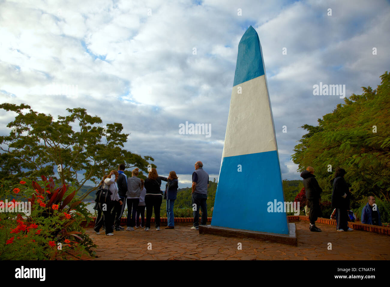 Hito Tres Fronteras (Triple Frontier), Brazil, Argentina and Paraguay ...