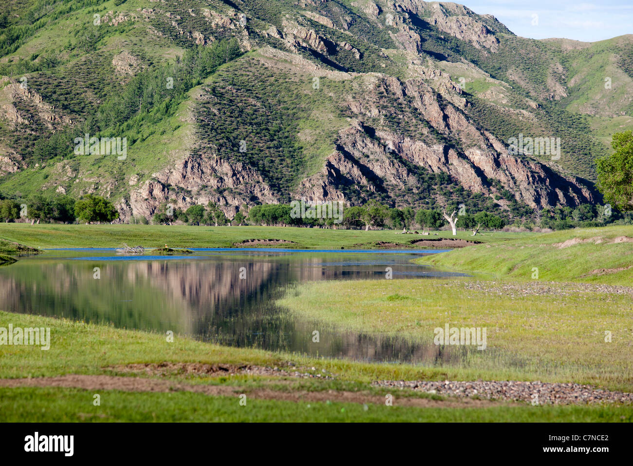Selenge river view in Mongolia Stock Photo - Alamy