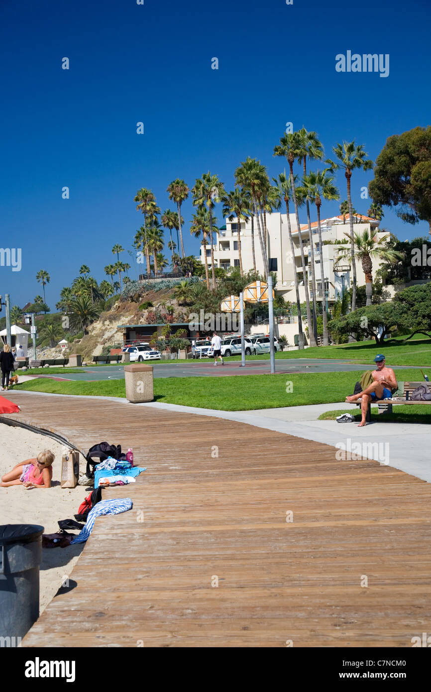 Laguna Beach Boardwalk Promenade - CA Stock Photo - Alamy