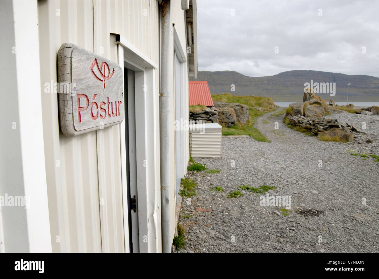 Iceland's smallest post office on Vigur Island, Isafjörður, Vestfirðir ...