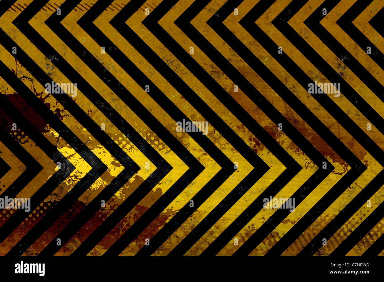 A hazard stripes texture with extreme grunge effects Stock Photo - Alamy