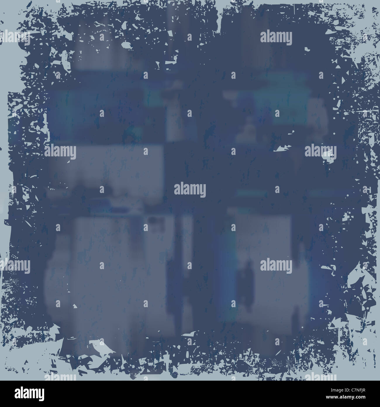 A worn looking grunge background in a blue tone Stock Photo - Alamy