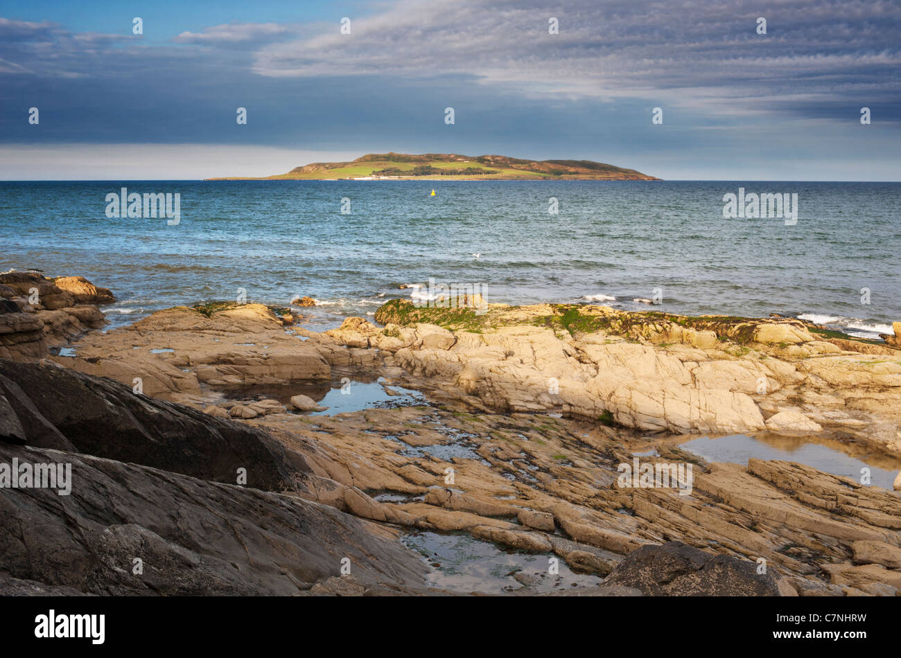 View from the cliffs between Portrane and Donabate, County Dublin ...