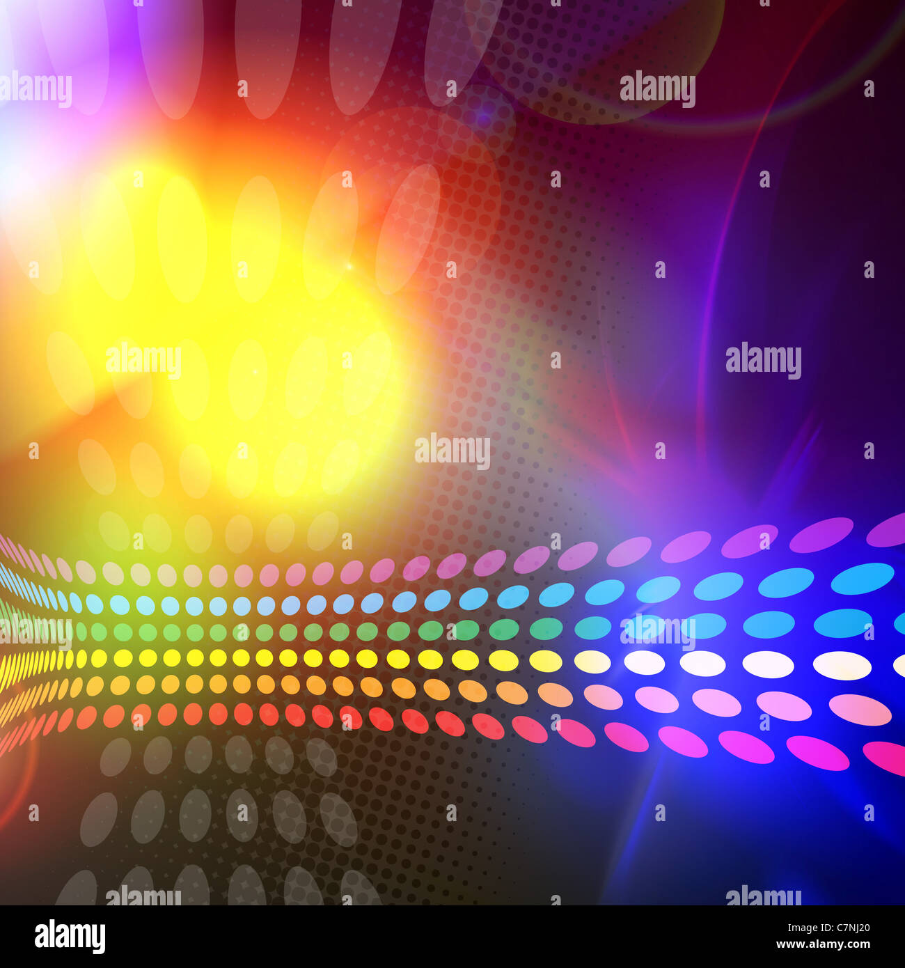 A rainbow colored abstract design template or layout Stock Photo - Alamy