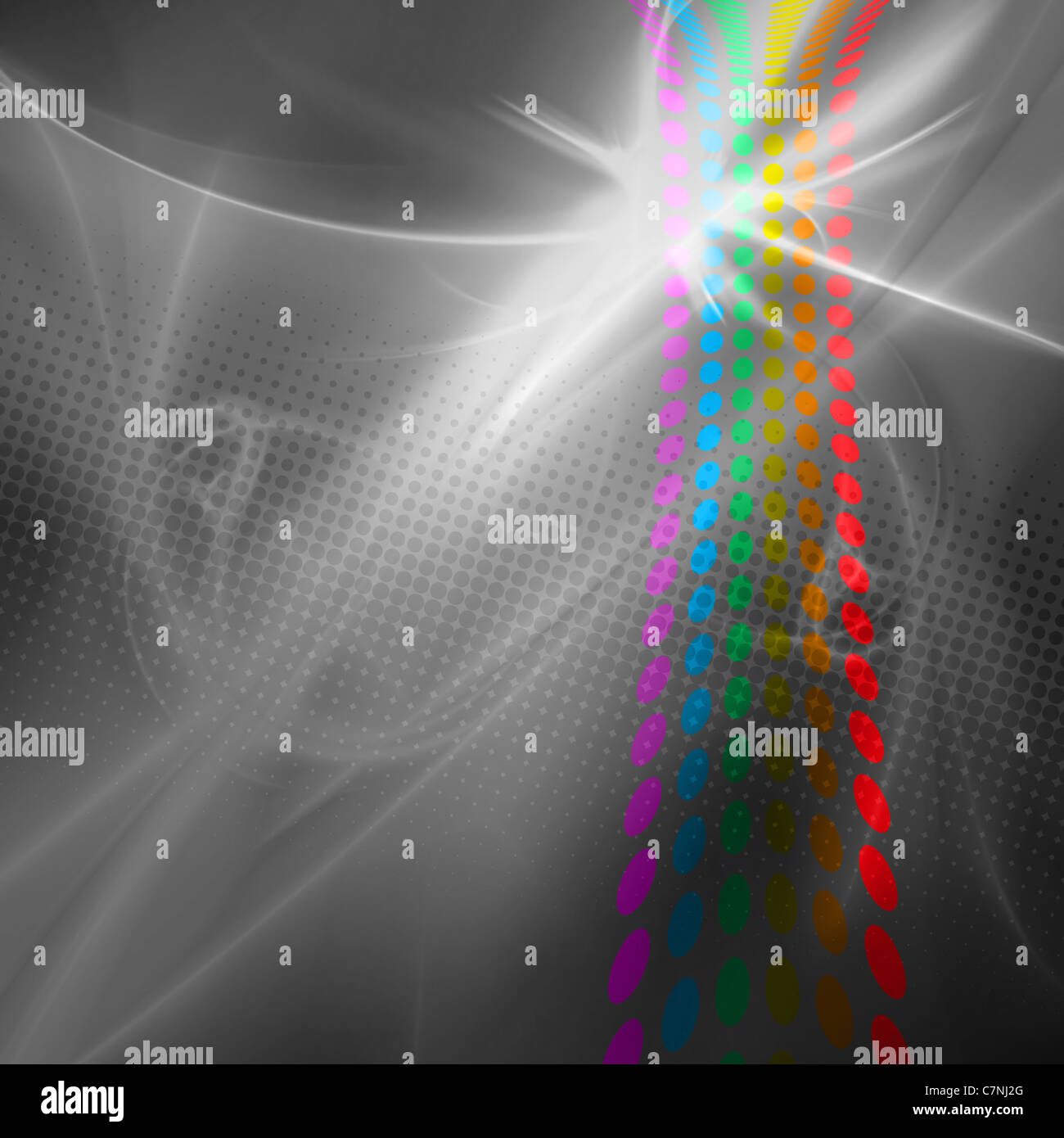 A rainbow colored abstract design template or layout Stock Photo - Alamy