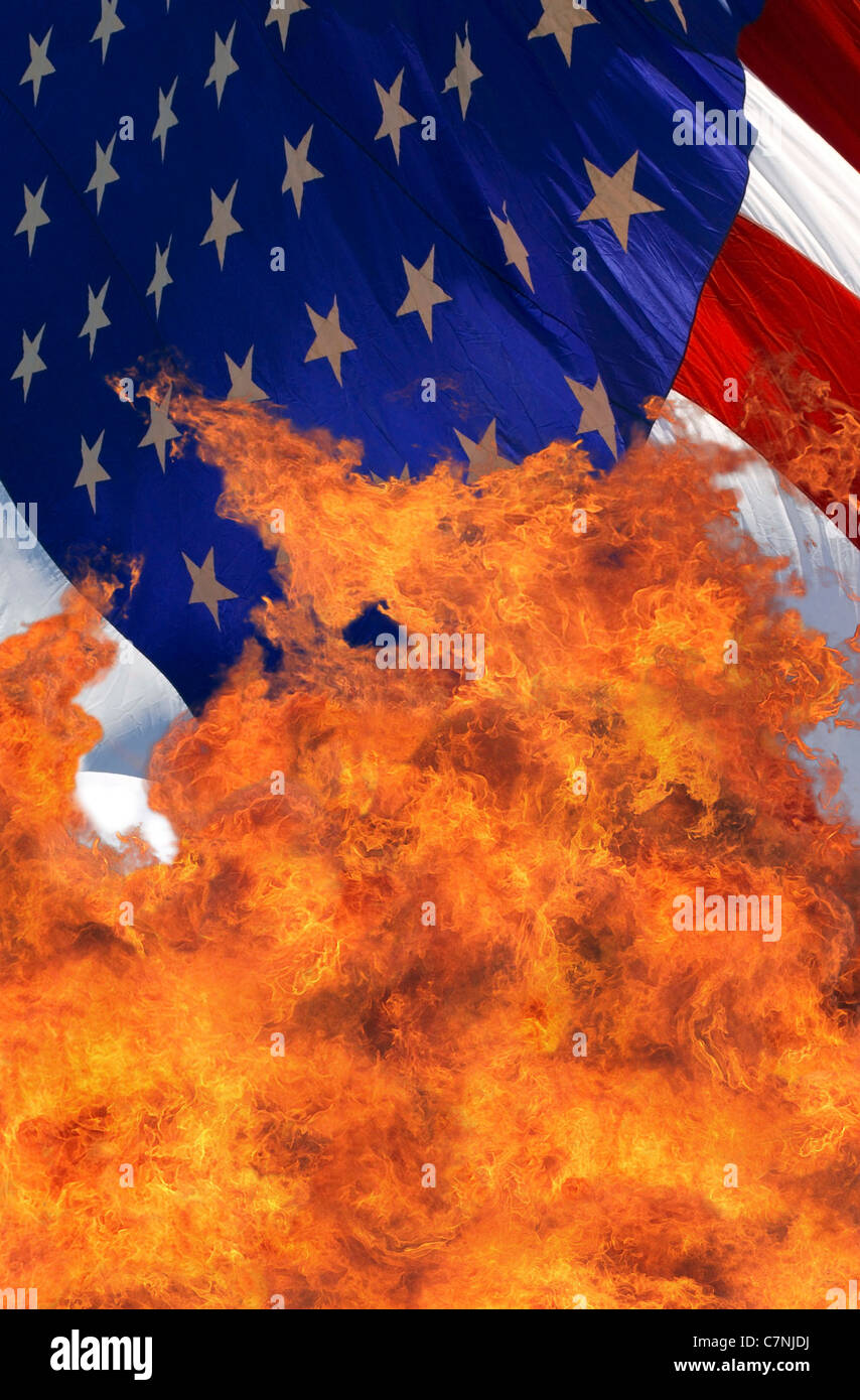 Flag Burn High Resolution Stock Photography and Images - Alamy