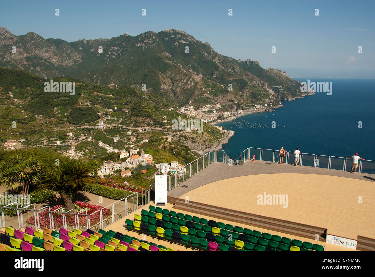 View of Amalfi Coast from Rovello Stock Photo - Alamy