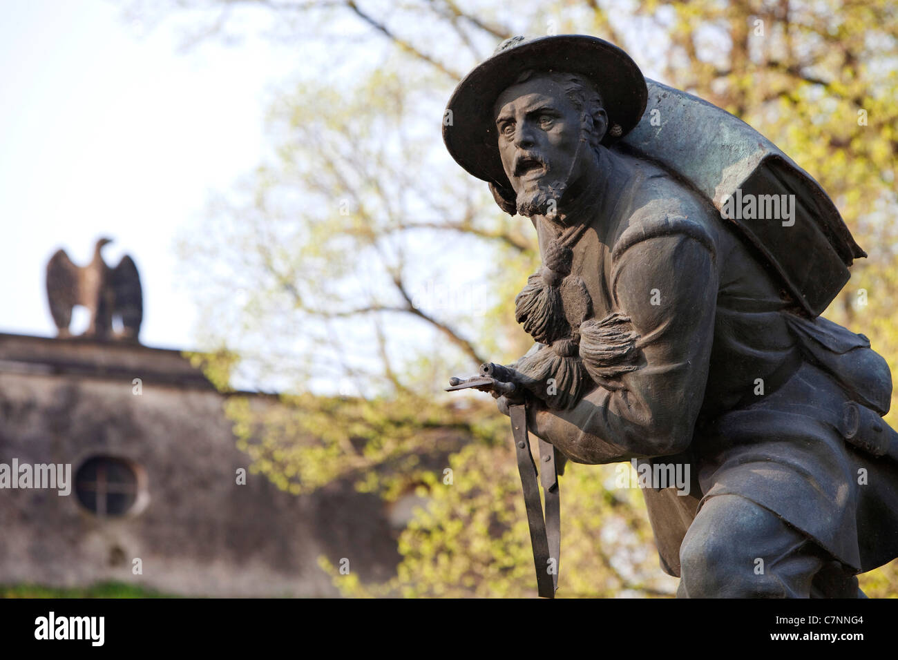 Monument to Bersaglieri (Italian Army's infantry corps) celebrating the ...