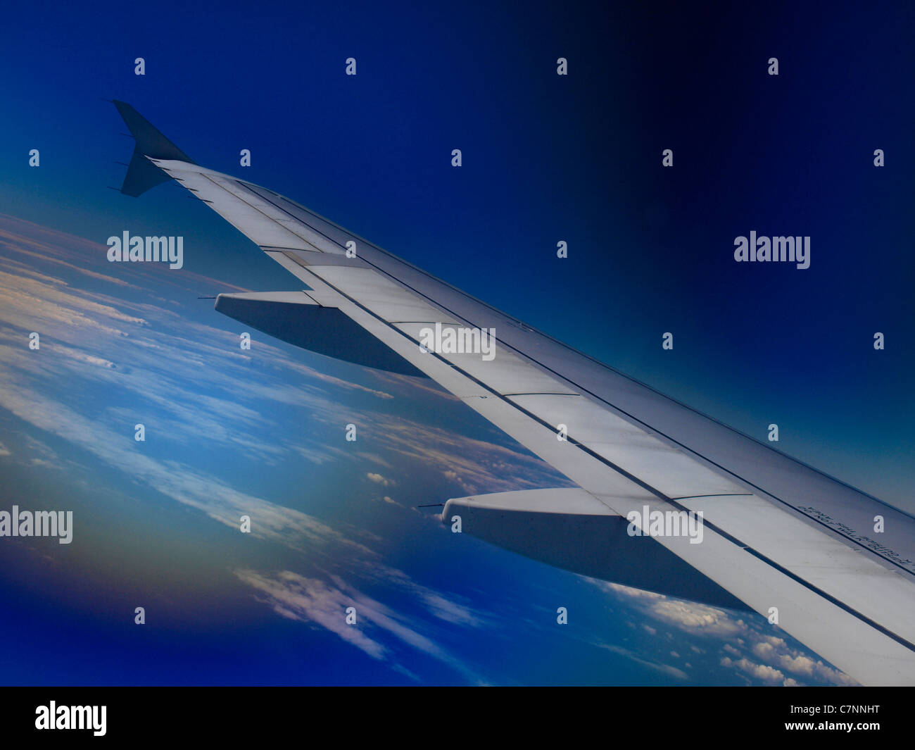 Looking out of plane Stock Photo - Alamy