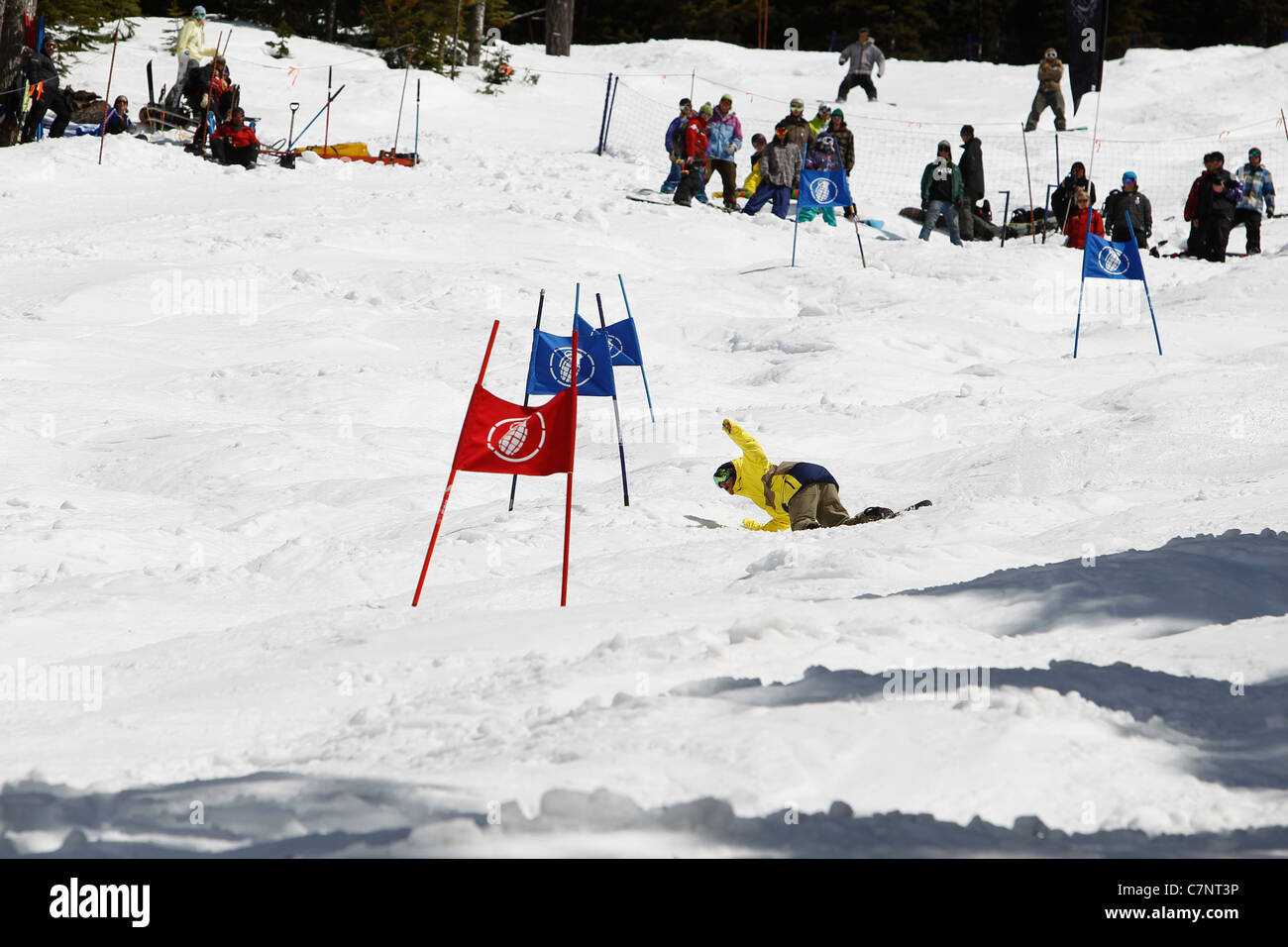snowboard mogul race Stock Photo - Alamy