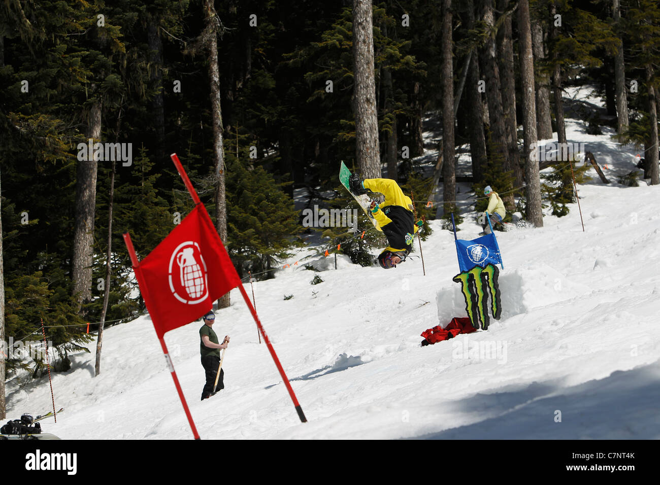snowboard mogul race Stock Photo - Alamy
